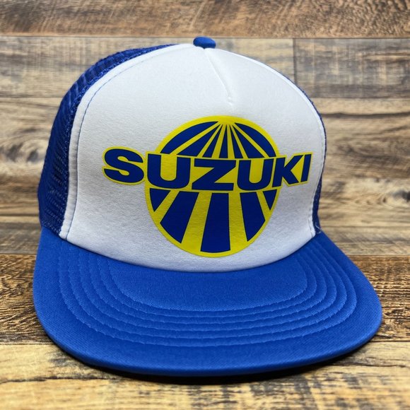 Unbranded | Accessories | Suzuki Mens Trucker Hat Blue Snapback ...